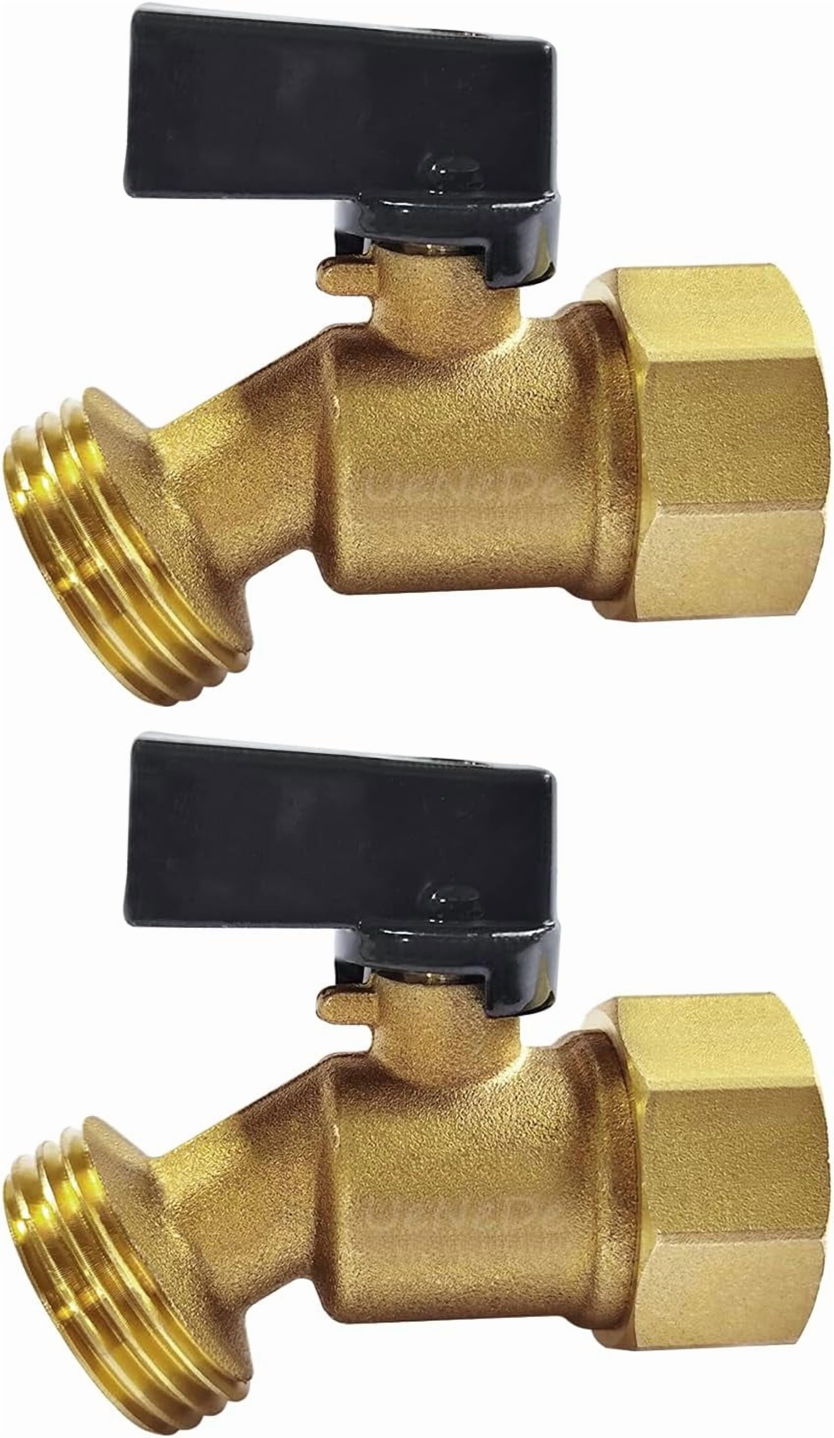 PLUMYHG-Brass Garden Hose Bibb Valve, 3/4" NPT FIP Female Inlet to 3/4 ...
