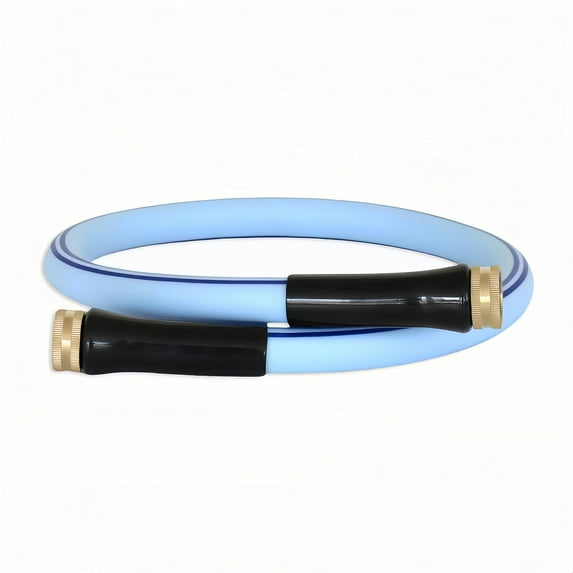 PLUMYHG-Female to Female Heavy Duty Garden Hose 4 ft x 5/8 Inch Blue ...