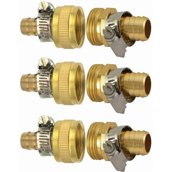 PLUMYHG-Garden Hose Adapter 1/2" Drip Irrigation Tubing to Faucet ...