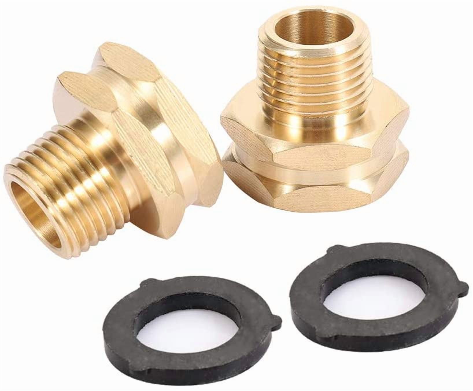 PLUMYHG-Garden Hose Adapter,3/4"GHT Female x 1/2" NPT Male Connector ...