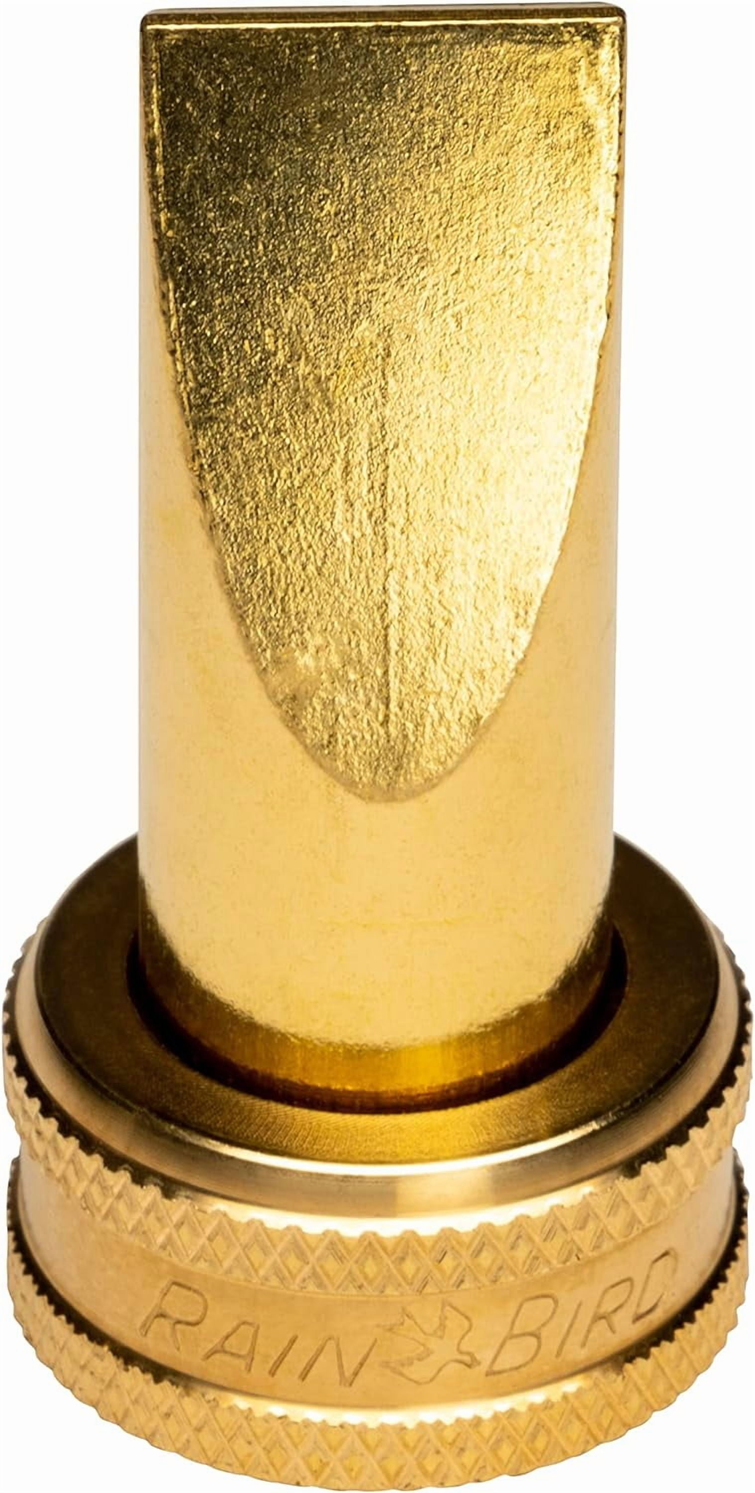 PLUMYHG-HENZLB2SWP 2" Solid Brass Garden Hose Water Nozzle, Lead-Free ...