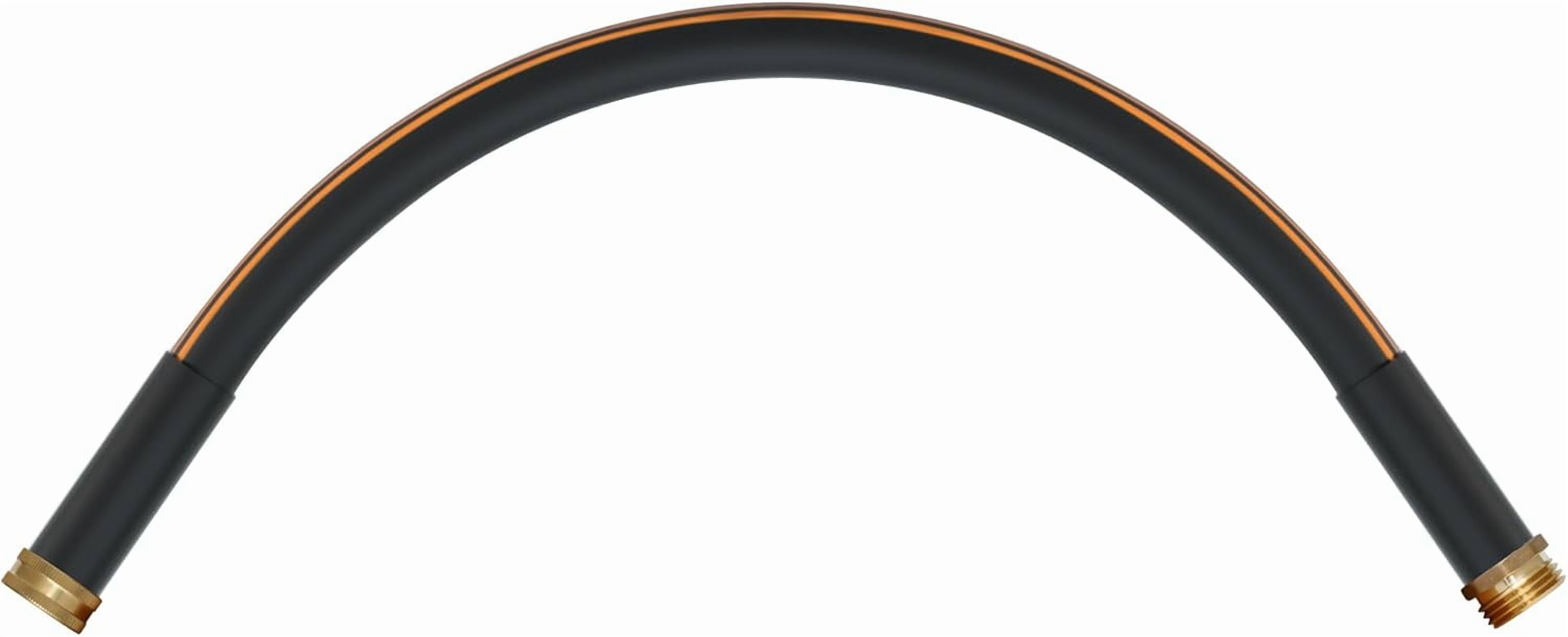 PLUMYHG-Heavy Duty Garden Hose 2 ft x 5/8 Inch Black Color, Short ...