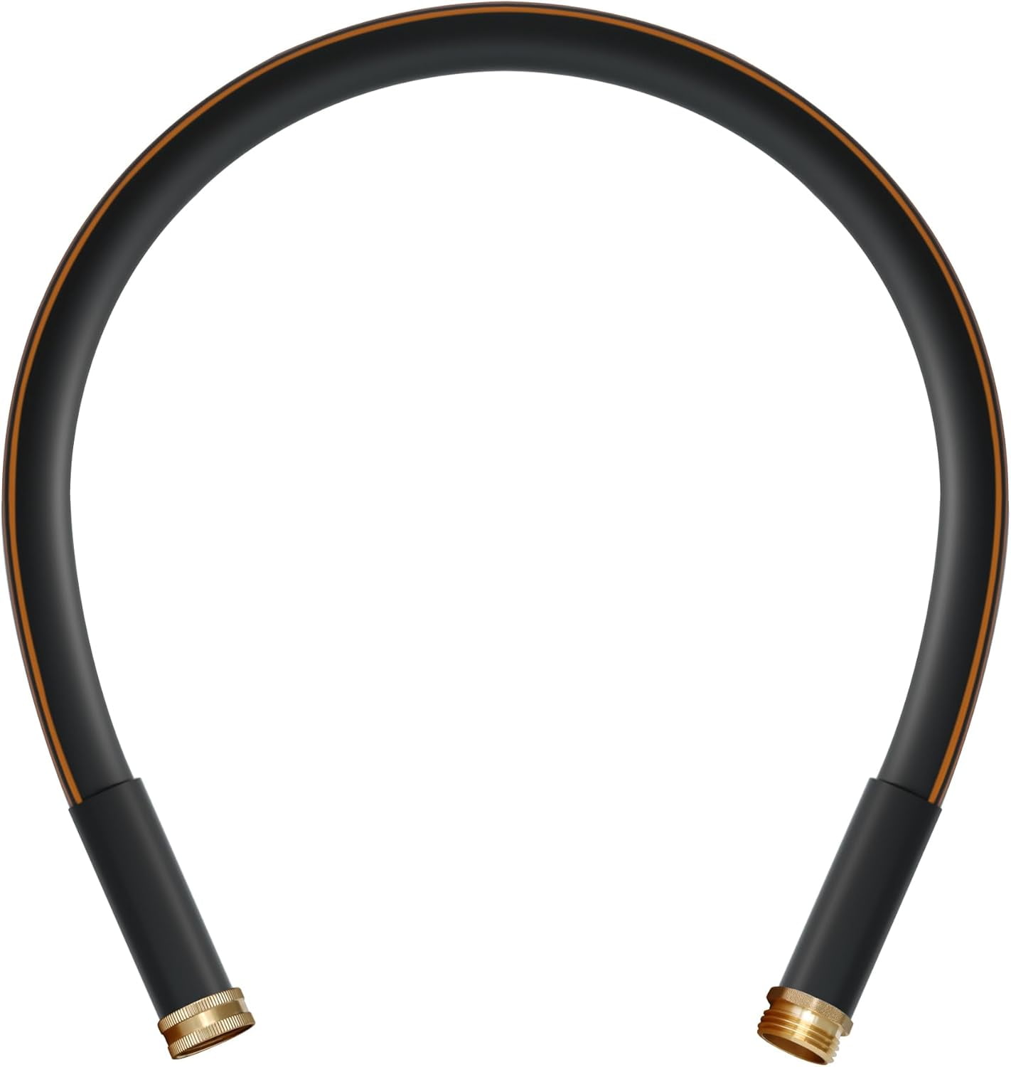 PLUMYHG-Heavy Duty Garden Hose 3 ft x 5/8 Inch Black Color, Short ...