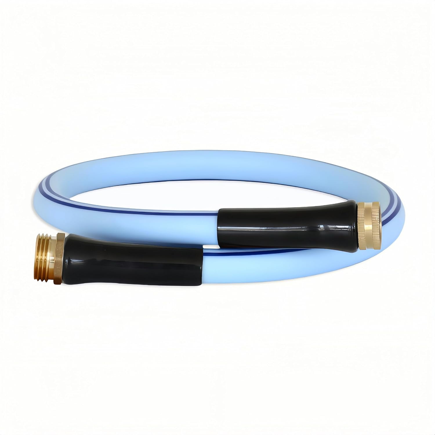 PLUMYHG-Heavy Duty Garden Hose 4 ft x 5/8 Inch Blue Color Short ...