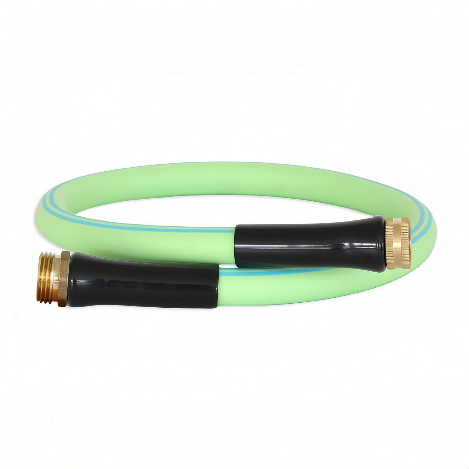 PLUMYHG-Heavy Duty Garden Hose 4 ft x 5/8 inch Green Color, Short Hose ...