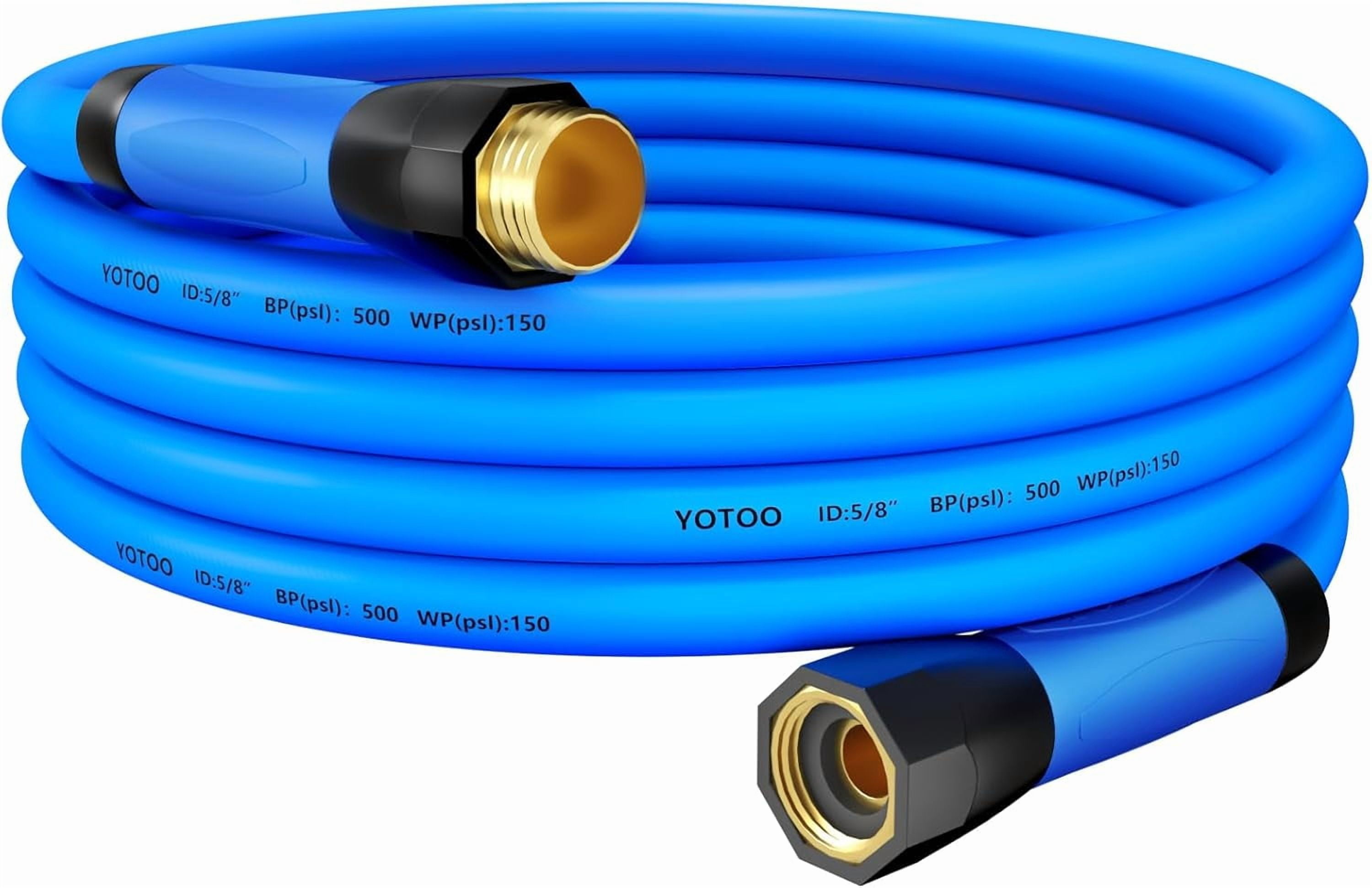 PLUMYHG-Heavy Duty Hybrid Short Garden Hose, Lead in Water Hose 5/8 ...