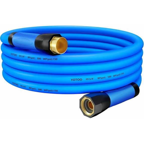 PLUMYHG-Heavy Duty Hybrid Short Garden Hose, Lead in Water Hose 5/8 ...