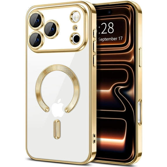 PLUMYHG-Magnetic Clear for iPhone 16e Case with Camera Lens Protector ...