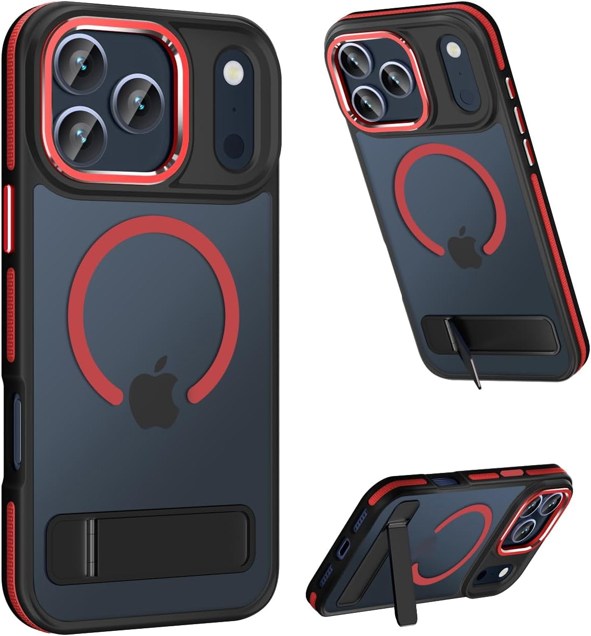 PLUMYHG-Magnetic for iPhone 17 Pro Case with Stand, Compatible with ...