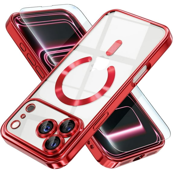 PLUMYHG-Magnetic for iPhone 17 Pro Case Compatible with MagSafe [Never ...