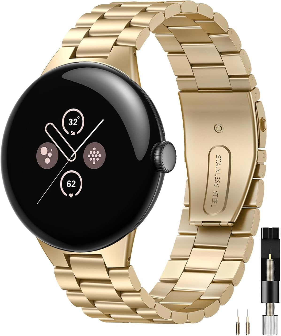 PLUMYHG-Metal Band Compatible for Google Pixel Watch 4(2025)/3 45mm ...