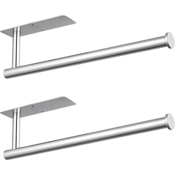 PLUMYHG-Paper Towel Holder - Under Cabinet Paper Towel Bar for Kitchen ...