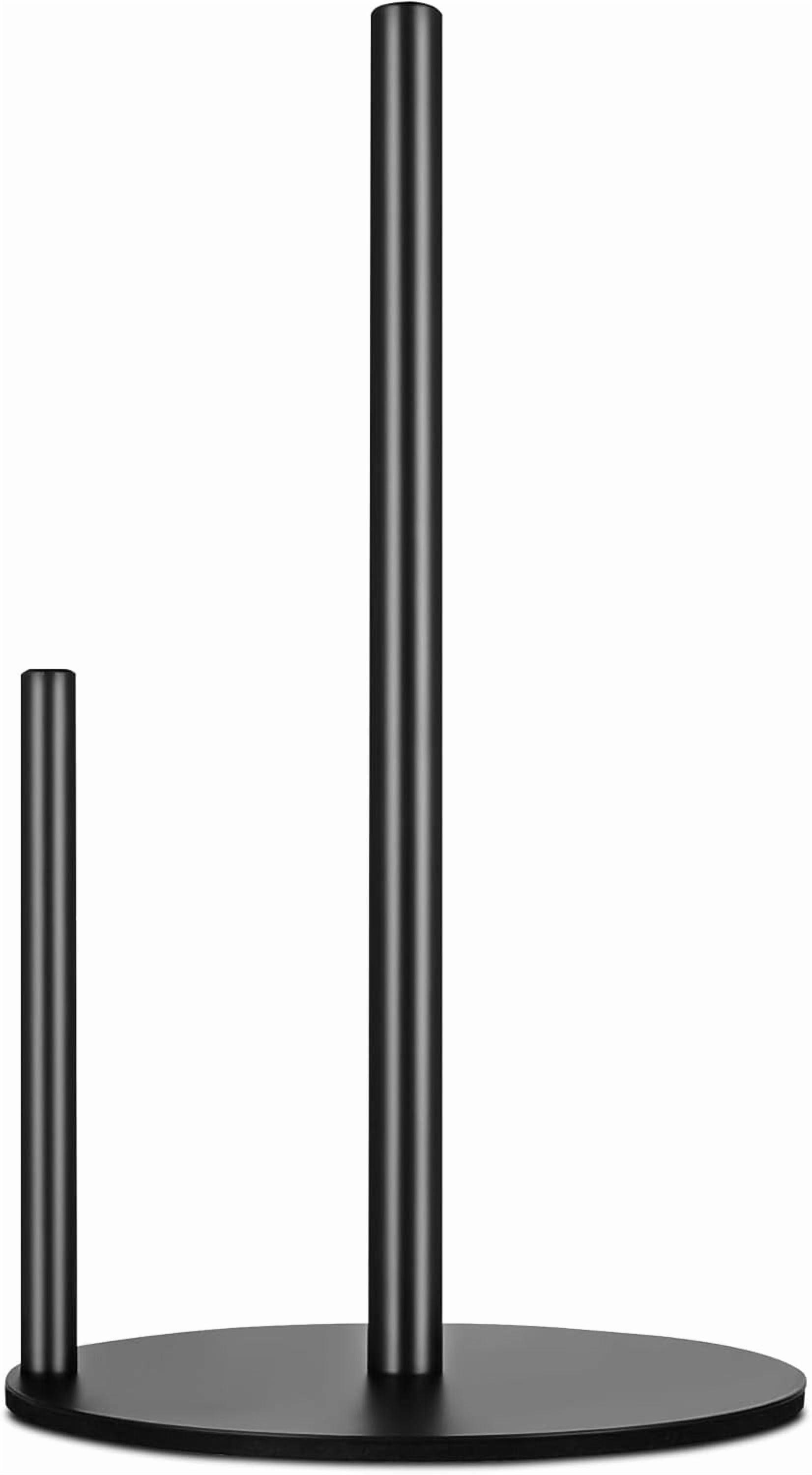 PLUMYHG-Paper Towel Holder Countertop, Paper Towel Holder Black ...