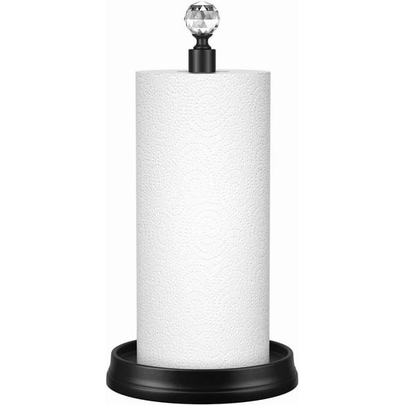 PLUMYHG-Paper towel holder (with crystal head) Steel Paper towel holder ...