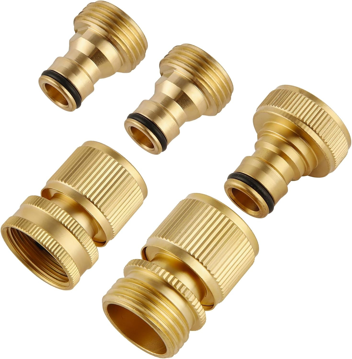 PLUMYHG-Quick Connect Hose Fittings, Garden Hose Quick Connect Kit ...