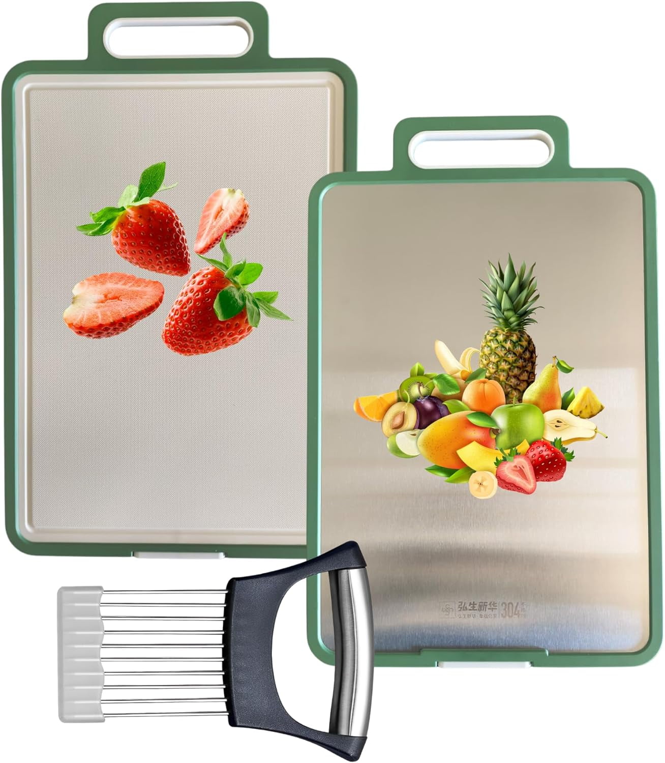 PLUMYHG-Safe cutting boards steel chopping boards for kitchen stainless ...
