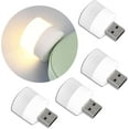 PLUMYHG-Set of 4,USB Lights by Night, Mini LED Bulb, Plug-in, Warm ...