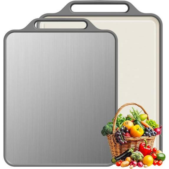 PLUMYHG-Stainless Steel Cutting Board Non toxic cuttings board for ...