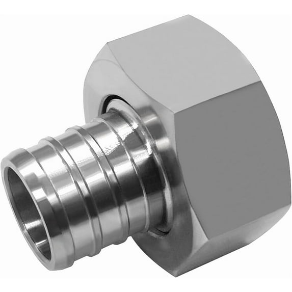 PLUMYHG-Stainless Steel Garden Hose Adapter 1/2" PEX Barb and 3/4" GHT ...