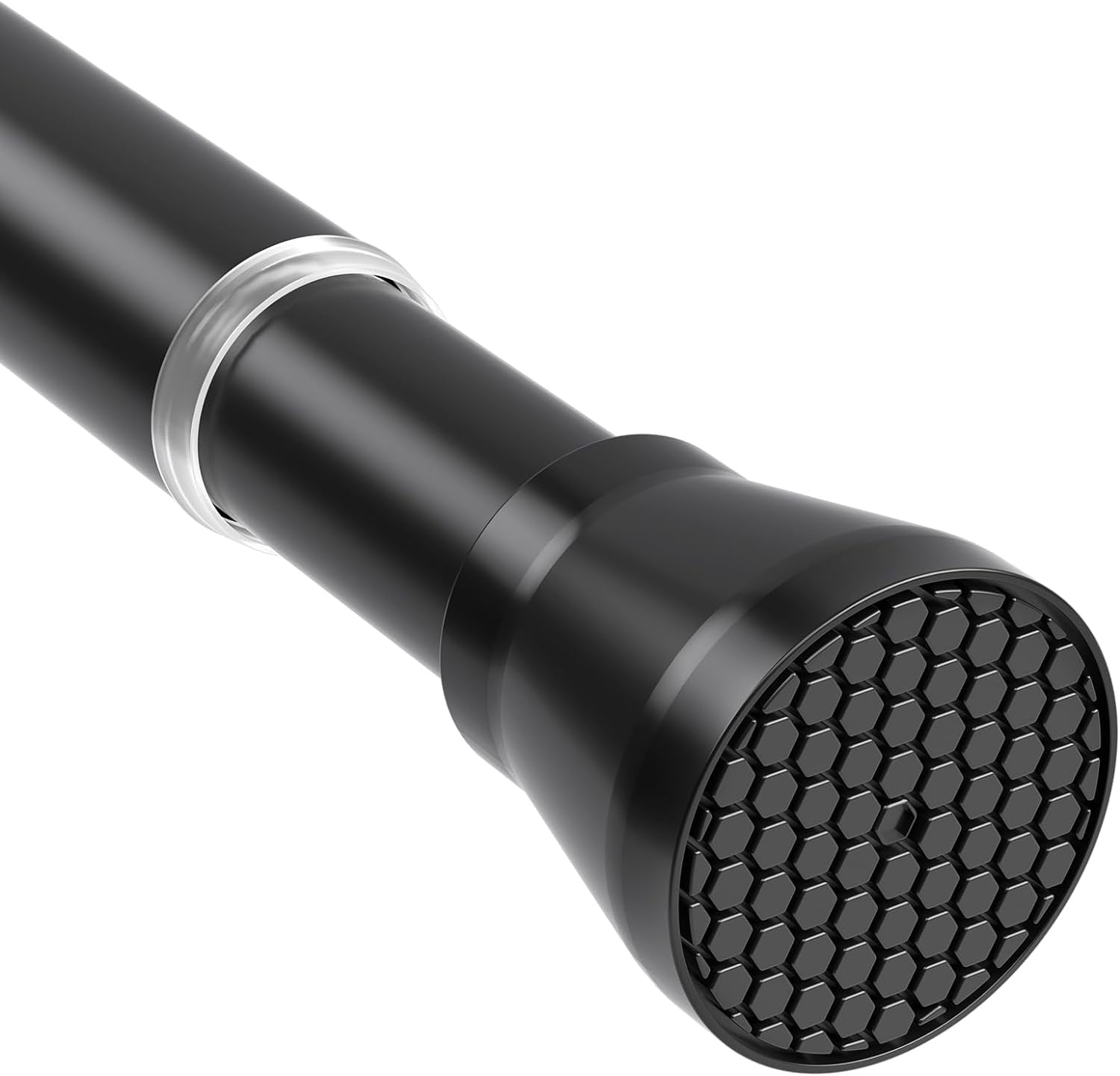 PLUMYHG-Tension Rods for Windows 28 to 48 Inch Black Curtain Rods no ...