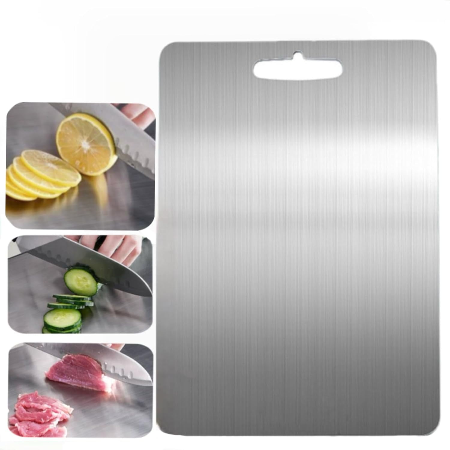 PLUMYHG-Titanium Cutting Board - 100% Pure Titanium Cutting Boards for ...