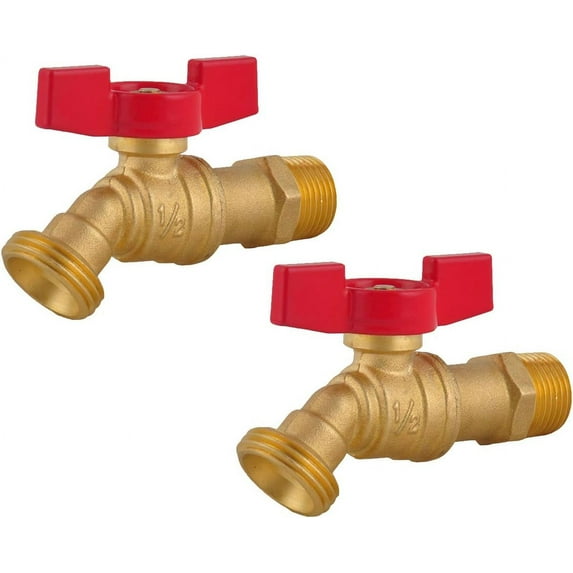 PLUMYHG-Valve - Male Hose Bibb 1/2" MIP X 3/4" MHT For Garden Watering ...