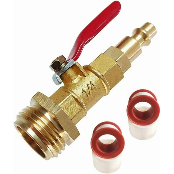 PLUMYHG-Winterize Blowout Adapter with 1/4" Male Quick Plug & 3/4" Male ...