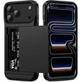 PLUMYHG-for iPhone 17 Pro Case Wallet with Card Holder [Max 3 Cards ...