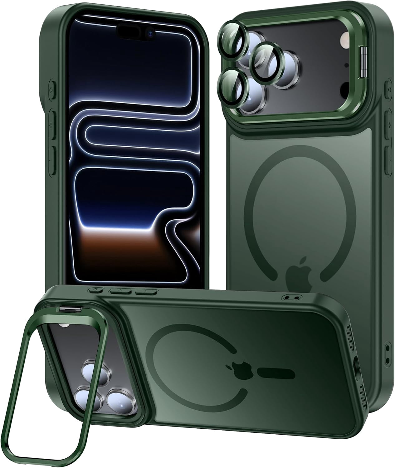 PLUMYHG-for iPhone 17 Pro Max Case, Fits MagSafe, with Built-in Camera ...