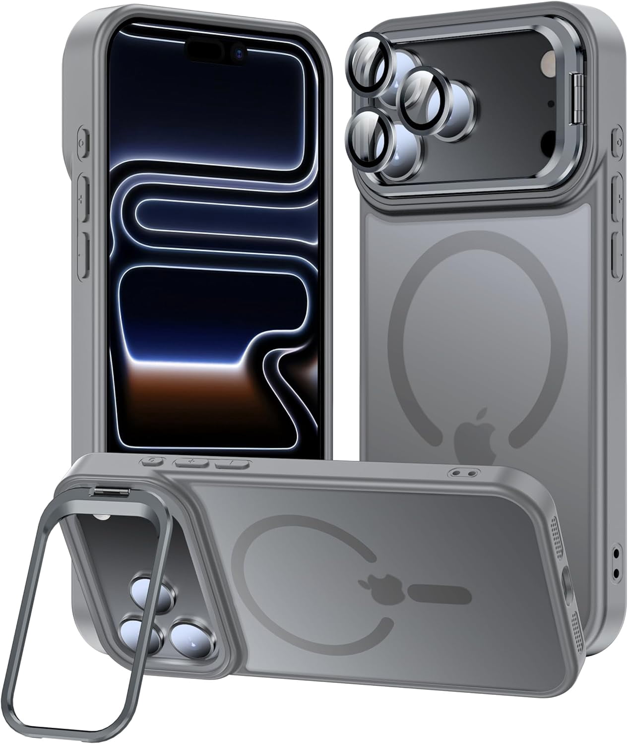 PLUMYHG-for iPhone 17 Pro Max Case, Fits MagSafe, with Built-in Camera ...