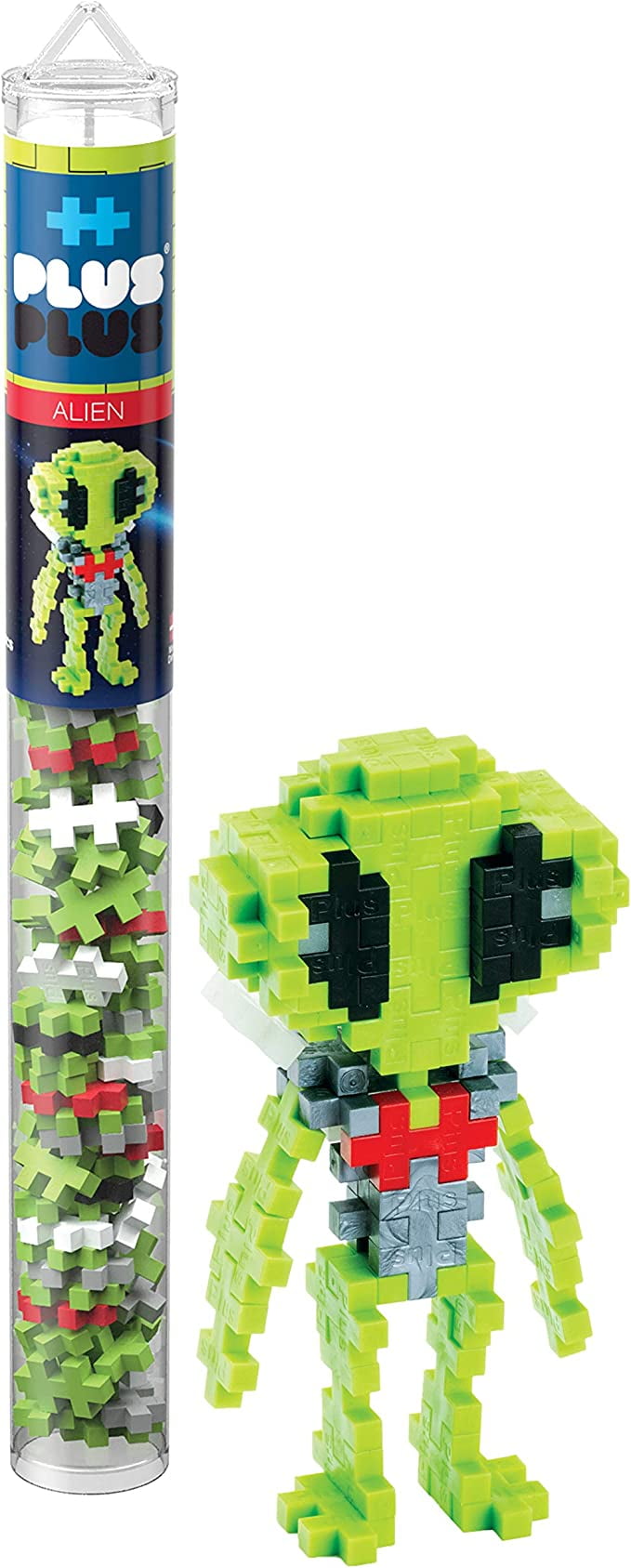 PLUS PLUS - Alien - 70 Piece Tube, Construction Building Stem/Steam Toy ...