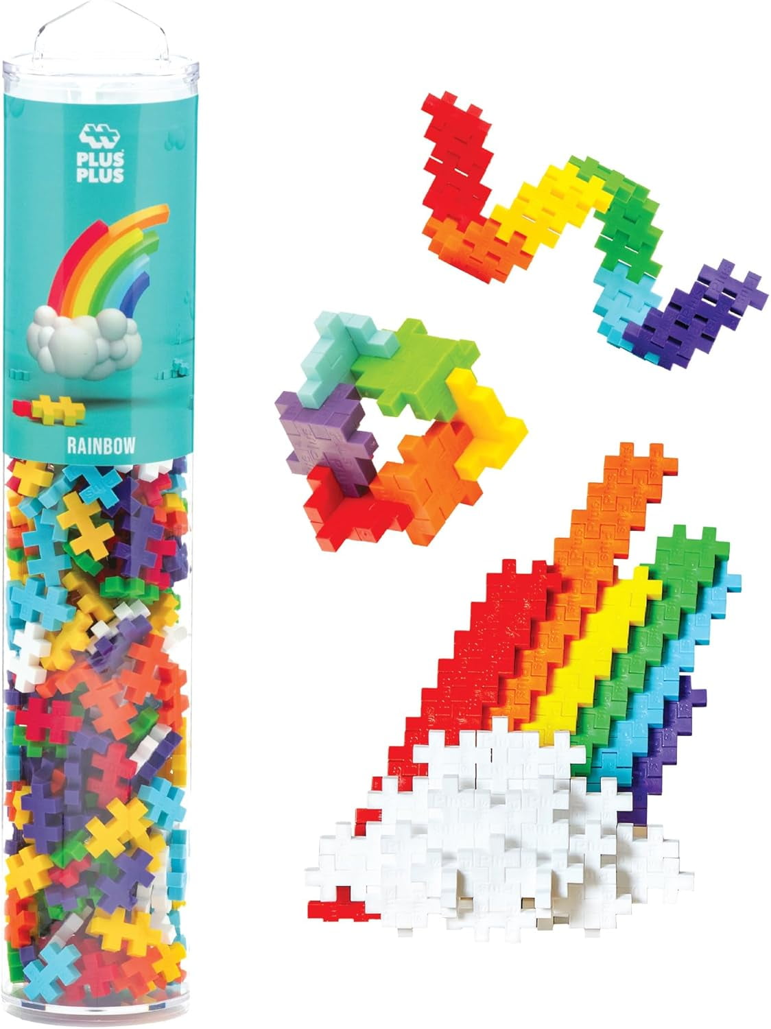 PLUS PLUS 240 Piece Interlocking Building Blocks for Kids, Open Ended ...