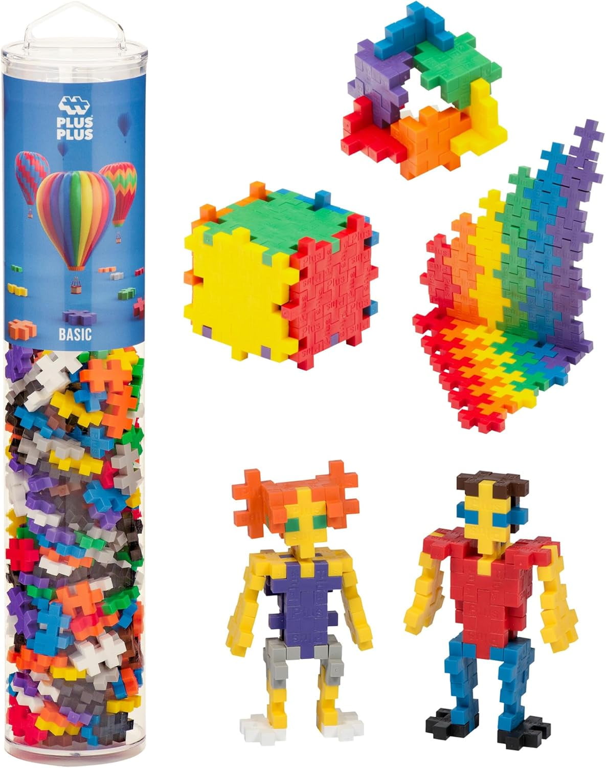 PLUS PLUS 240 Piece Interlocking Building Blocks for Kids, Open Ended ...