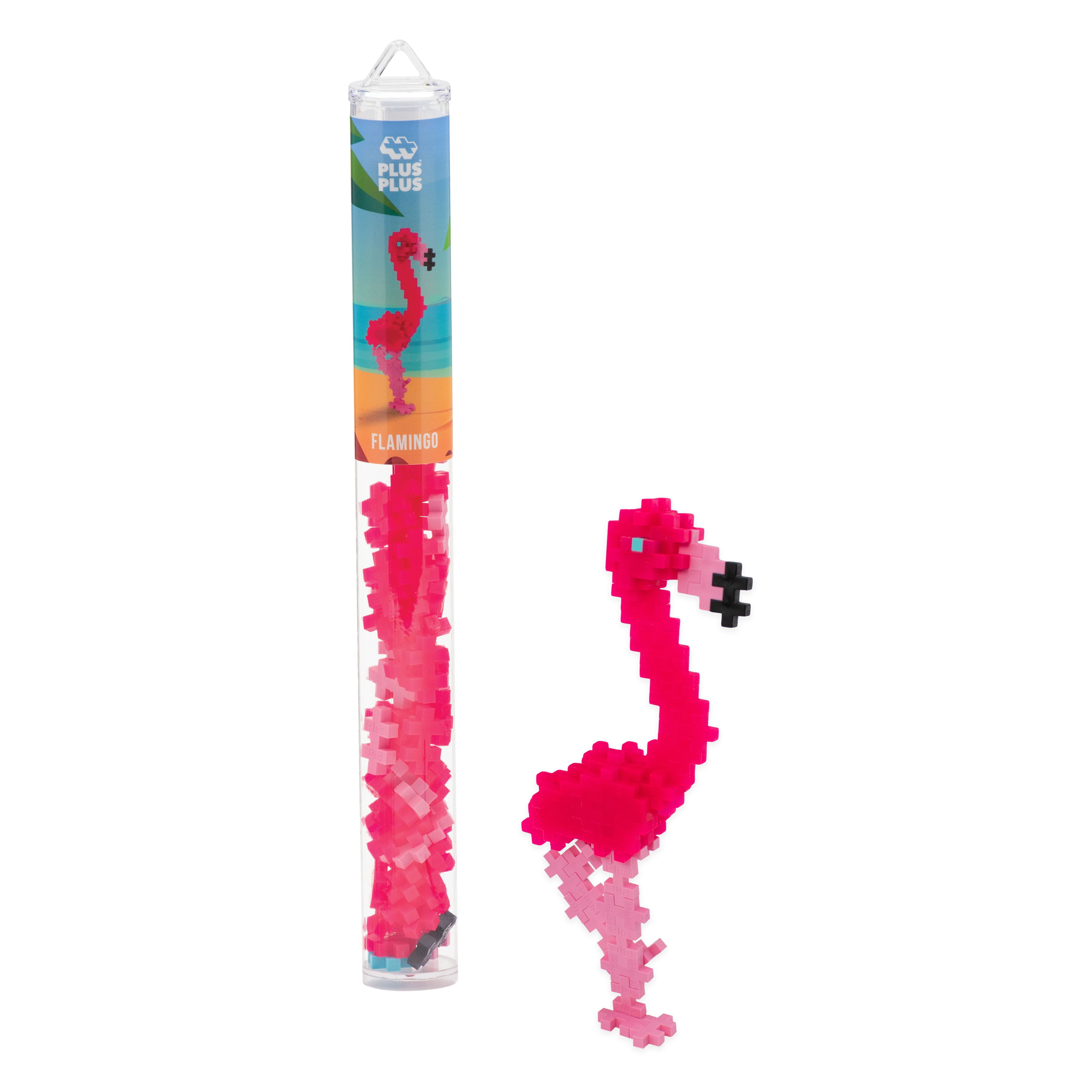 PLUS PLUS – Mini Maker Tube – Flamingo – 70 Pc STEM/STEAM Toy ...