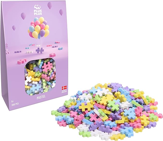 PLUS PLUS - Open Play Set - 300 Piece - Pastel Color Mix, Construction ...