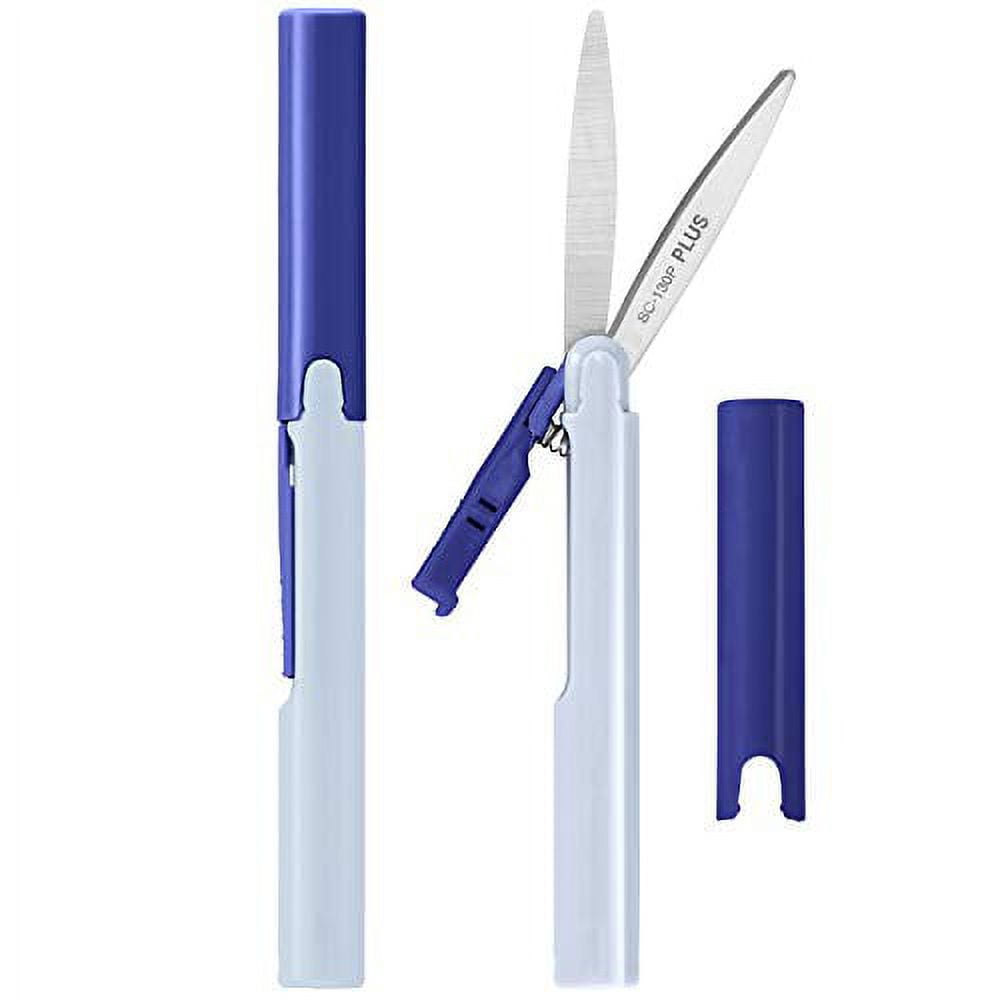 PLUS Pen Style Compact Twiggy Scissors with Cover 2-Pack Blue - Walmart.com
