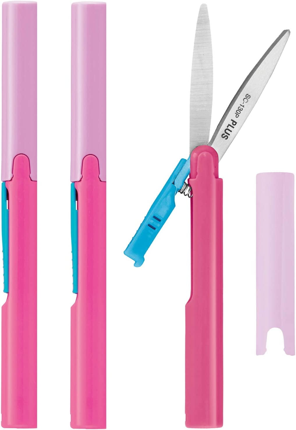 PLUS Pen Style Compact Twiggy Scissors with Cover 3-Pack Rose - Walmart.com