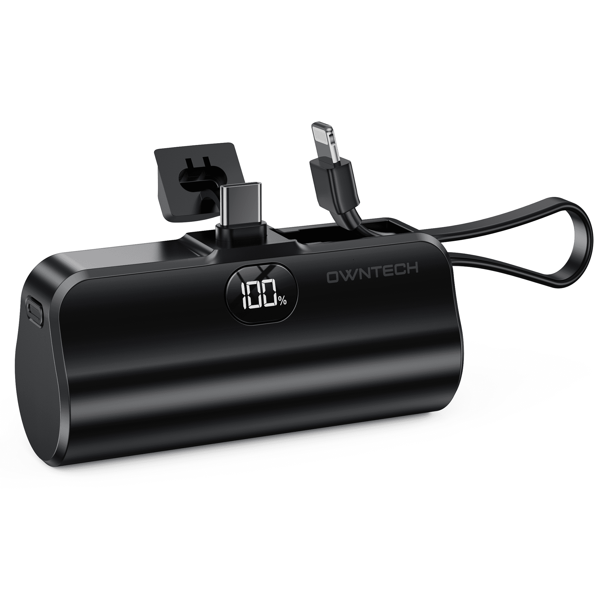 PLUSBRAVO Portable Charger, Compact 5000mAh Power Bank with Built-in ...