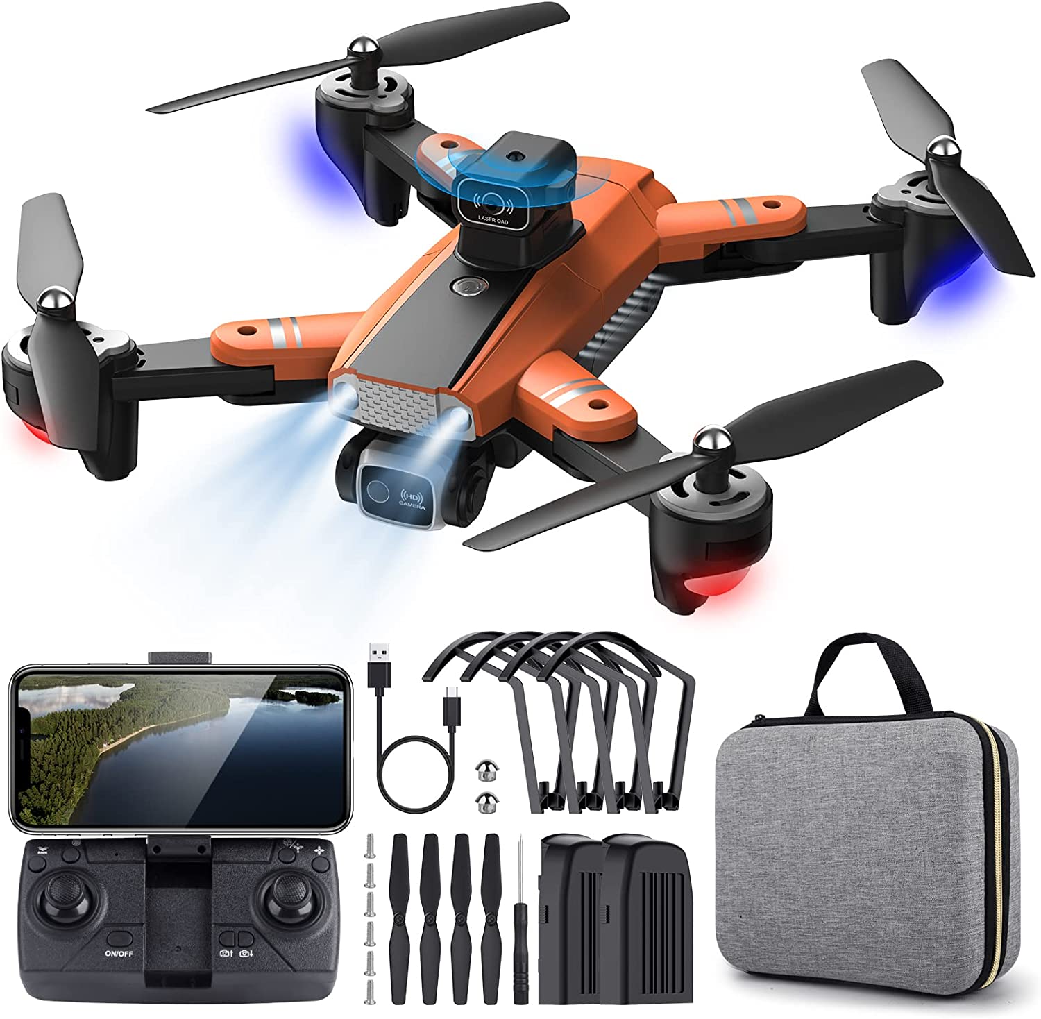 Remote Control Mini Drone with Camera for Kids 1080p FPV Camera, Drones ...