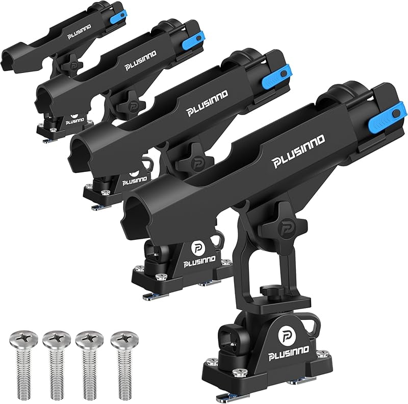 PLUSINNO 2 in 1 Fishing Rod Holders for Boat, Kayak Fishing Rod Holder ...