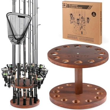 Rush Creek Creations 16 Round Fishing Rod/Pole Storage Floor Rack Barn ...
