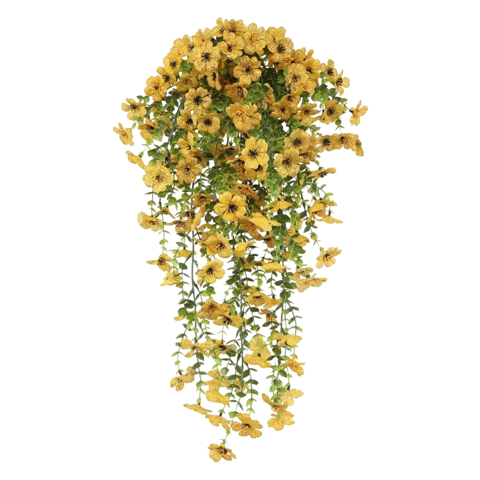 PLYZLE 30in Artificial Hanging Petunias, UV Resistant Faux Hanging ...
