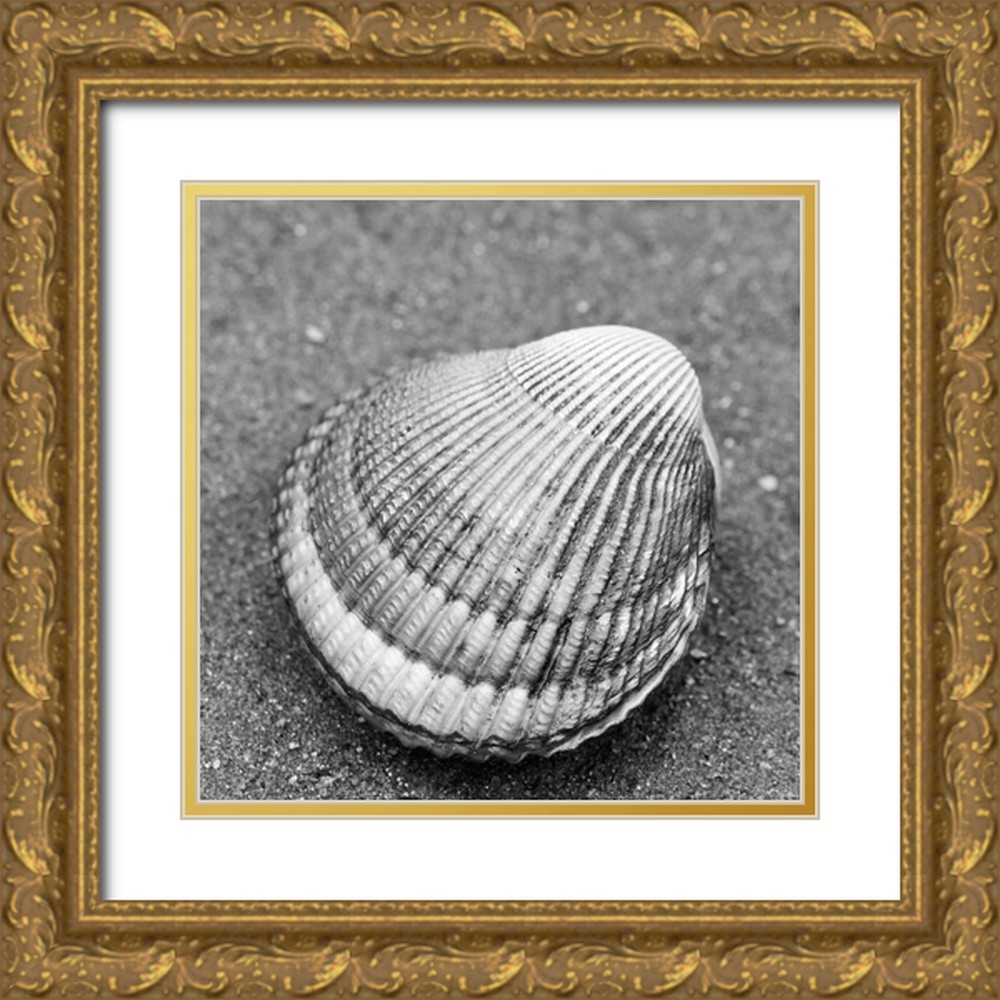 PLank, Savanah 26x26 Gold Ornate Wood Framed with Double Matting Museum ...