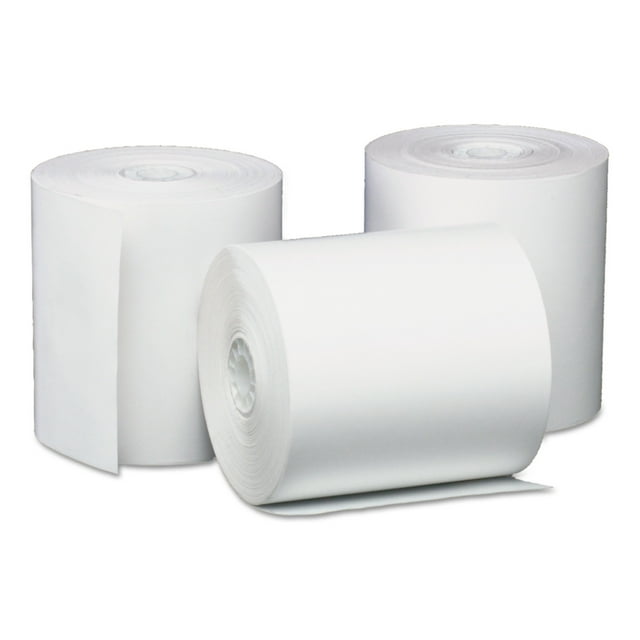 PM Company Direct Thermal Printing Thermal Paper Rolls, 3 1/8" x 110 ft ...