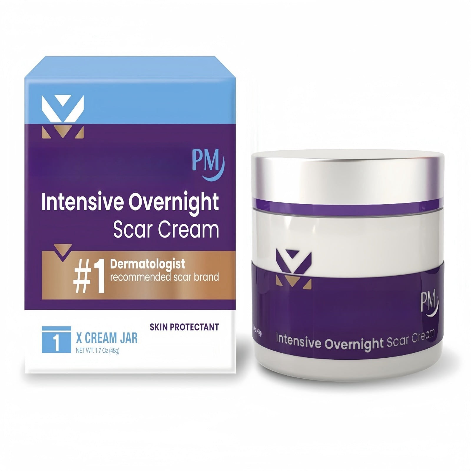 PM Intensive Overnight Scar Cream - Works with Skin's Nighttime ...