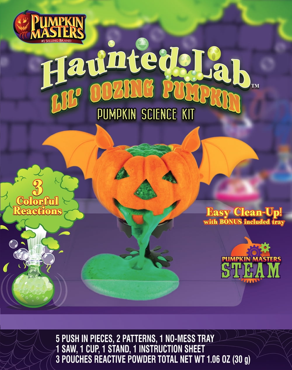 Halloween Haunted Lab Oozing Pumpkin Science Kit, by Pumpkin Masters ...