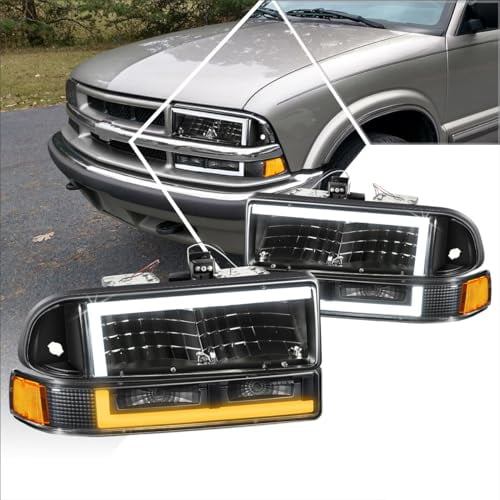 PM PERFORMOTOR Switchback Dual LED L-Shape Headlights+Bumper Lights ...