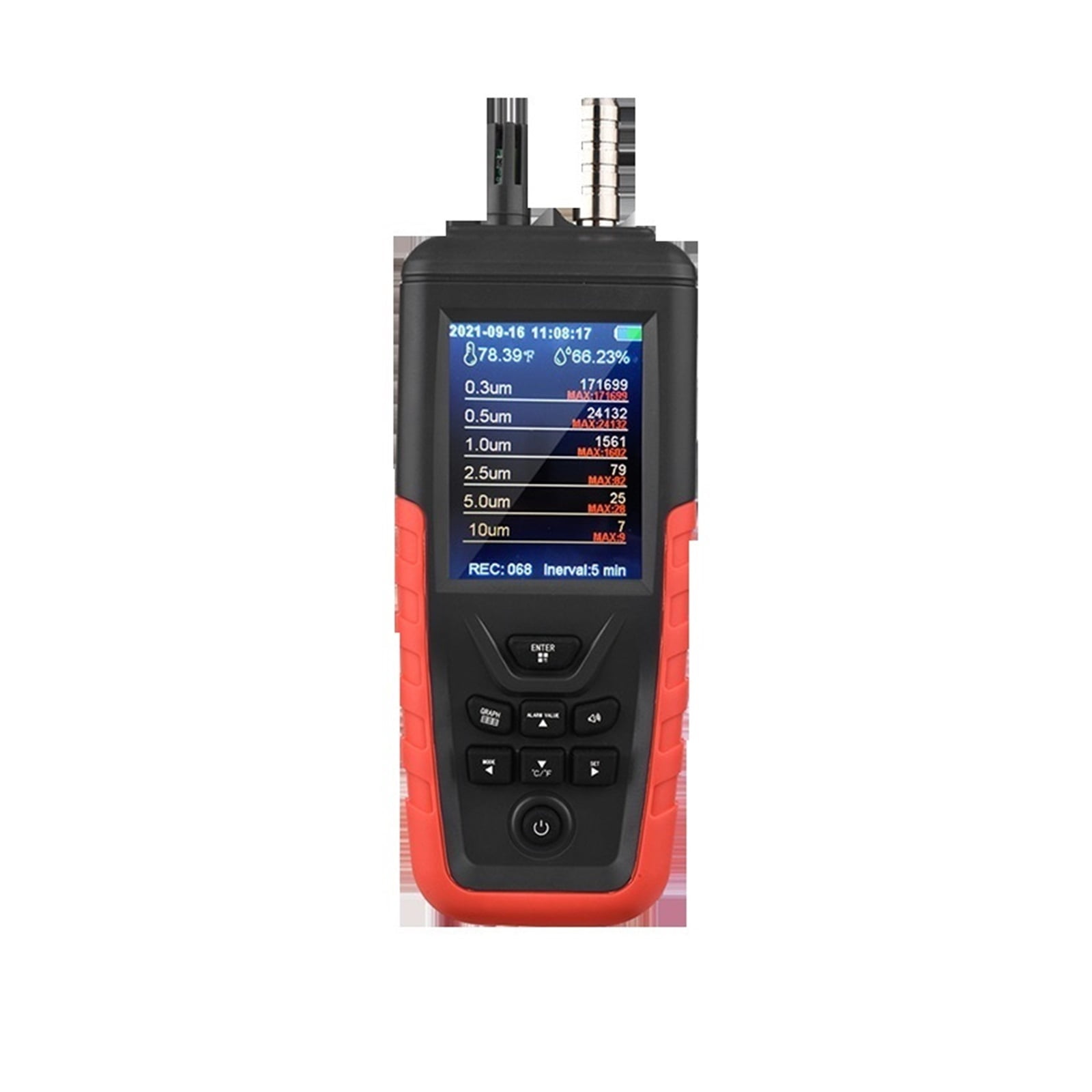 PM0.3/0.5/1/2.5/5/10 PM2.5 Outdoor Air Quality Meter Outdoor Dust Particle Counter Six Channels ...