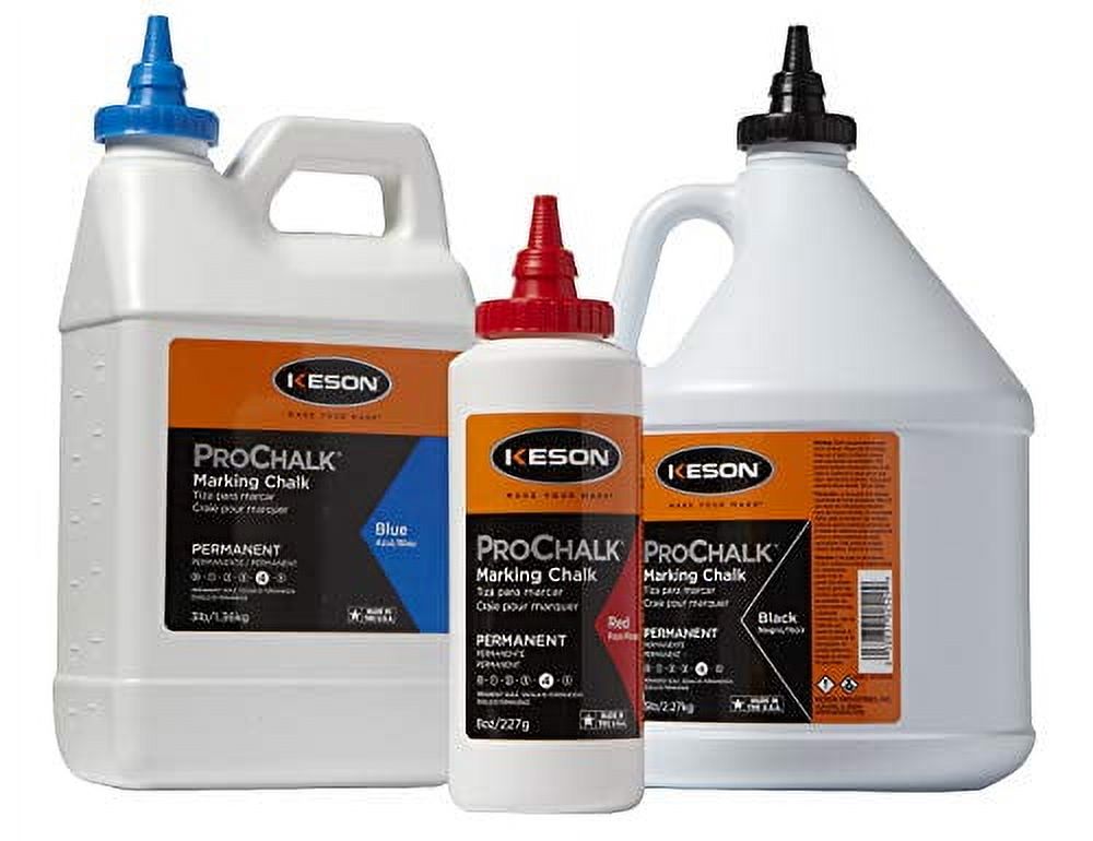 PM103BLACK ProChalk Permanent Marking Chalk - Level 4, Black, 3-Pound ...