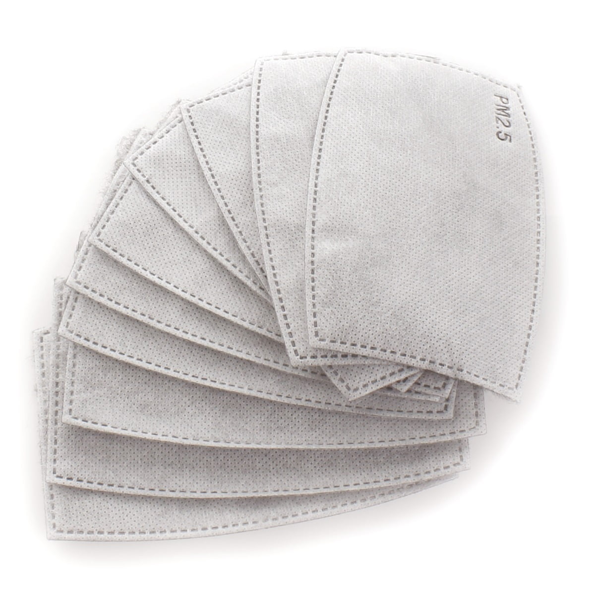 PM2.5 Woven Activated Carbon Disposable Face Mask Filter 10 Pack ...